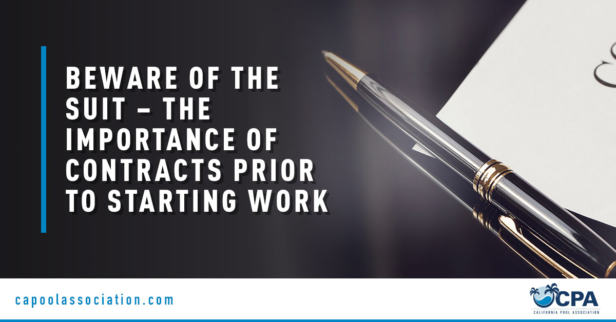 Beware of the Suit - The Importance of Contracts Prior to Starting Work ...
